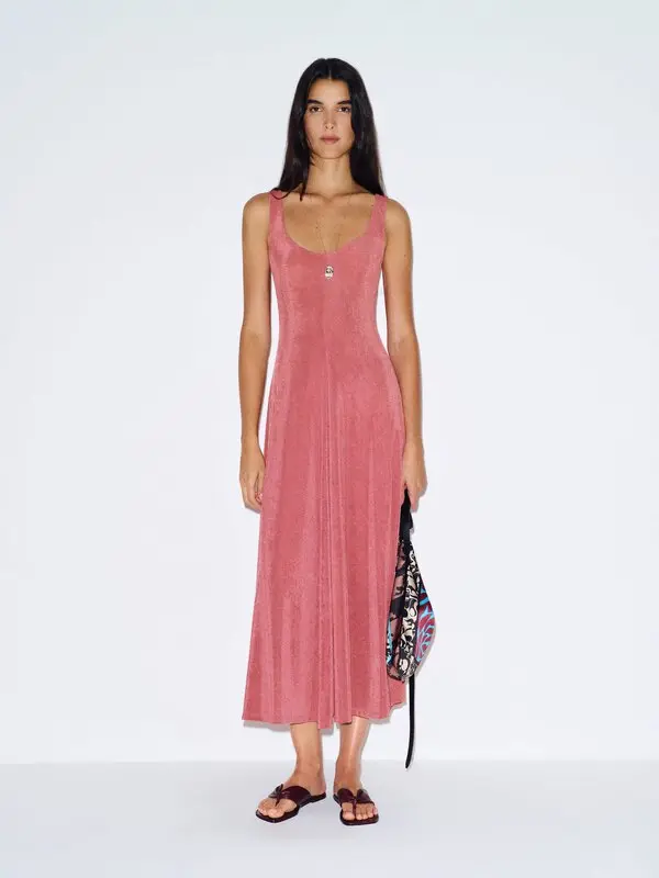 REFORMATION Campbell Knit Midi Dress