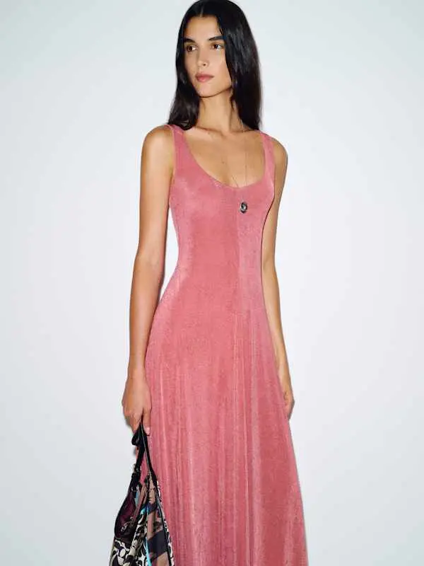 REFORMATION Campbell Knit Midi Dress