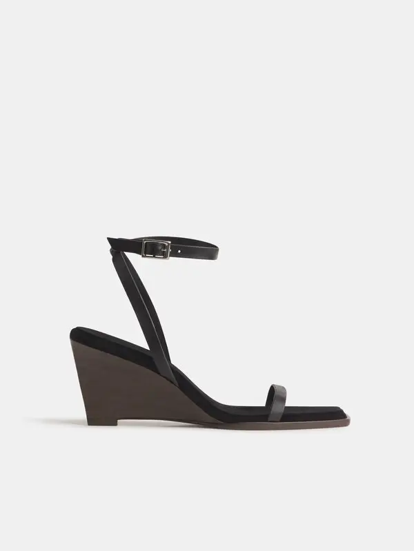 REFORMATION Lina Wedge Sandal Leather