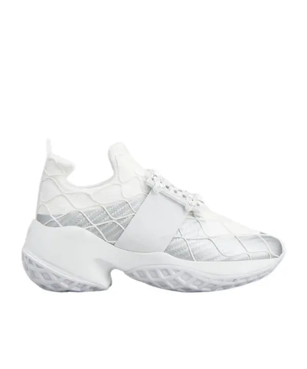 ROGER VIVIER Embellished Round Toe Sneakers