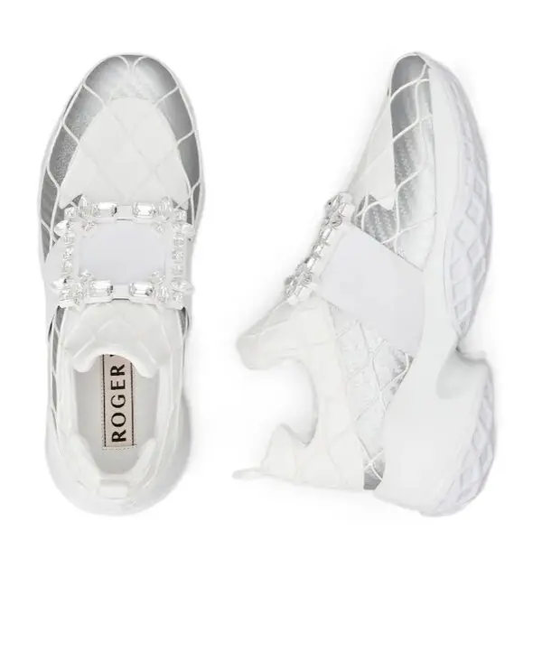 ROGER VIVIER Embellished Round Toe Sneakers