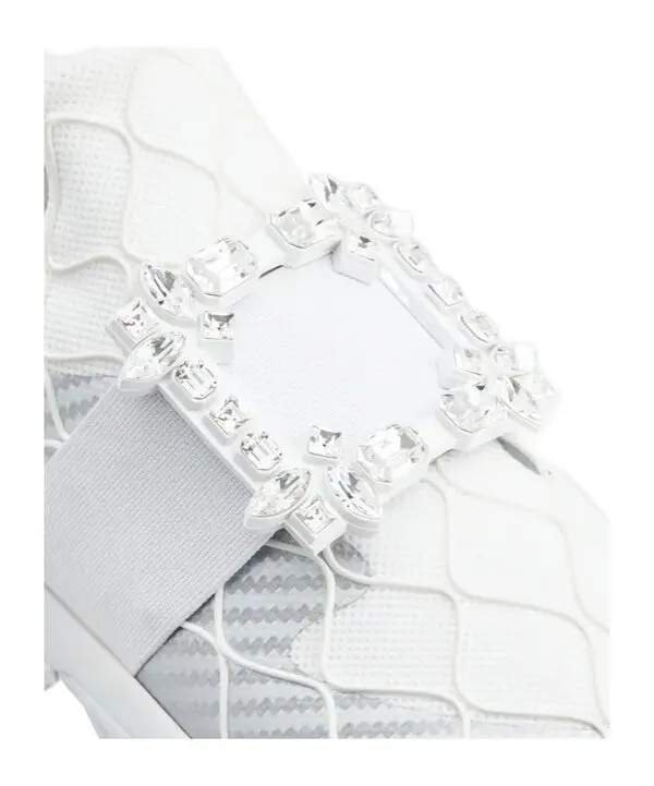 ROGER VIVIER Embellished Round Toe Sneakers