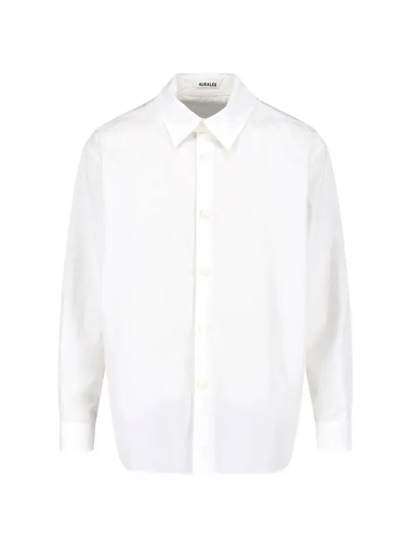 Auralee Garment-dyed Shuttle-weather Shirt - No