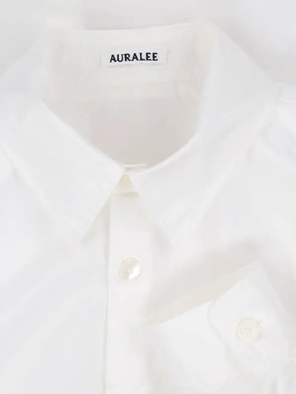 Auralee Garment-dyed Shuttle-weather Shirt - No
