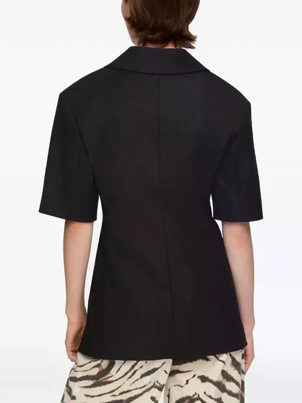 GANNI Asymmetric Front Button Fastening Blazer
