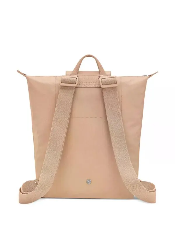 Longchamp Le Pliage Leather-trim Backpack - Neutrals