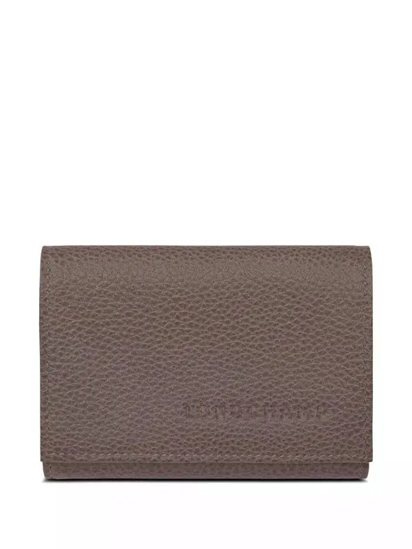 Longchamp Le Foulonné Leather Wallet - Brown