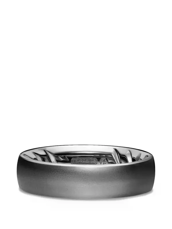 David Yurman Streamline Band Ring In Titanium - Black