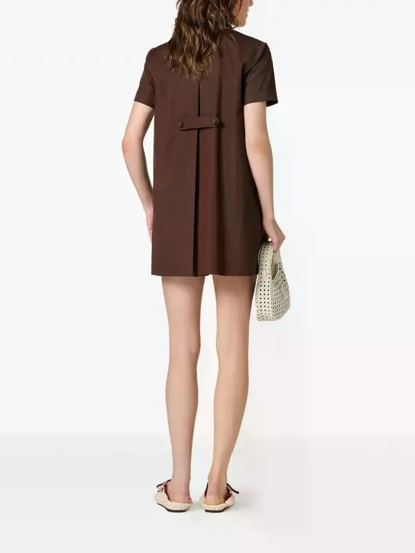 Miu Miu Embroidered Poplin Dress