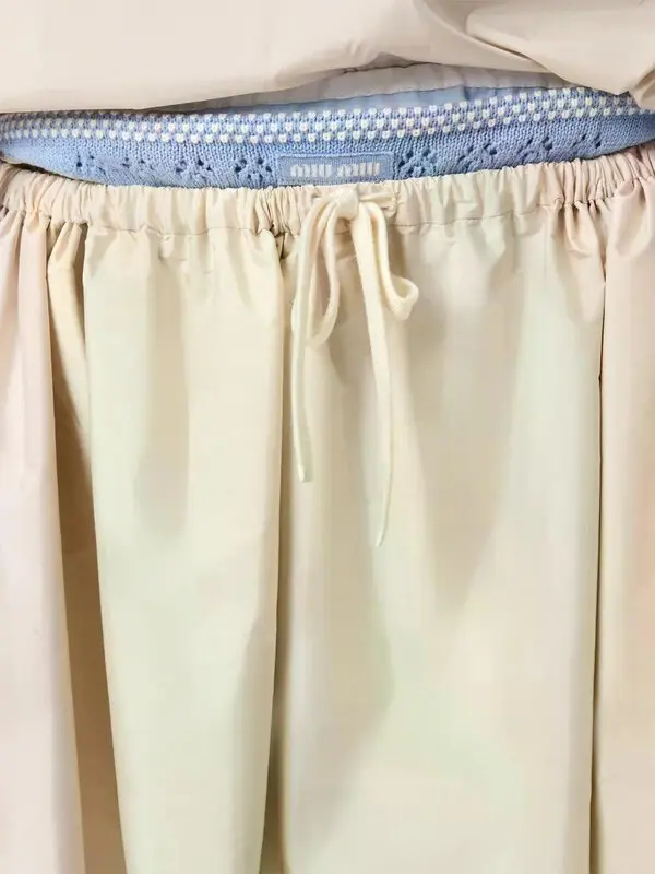 Miu Miu Technical Pongé Mini Skirt