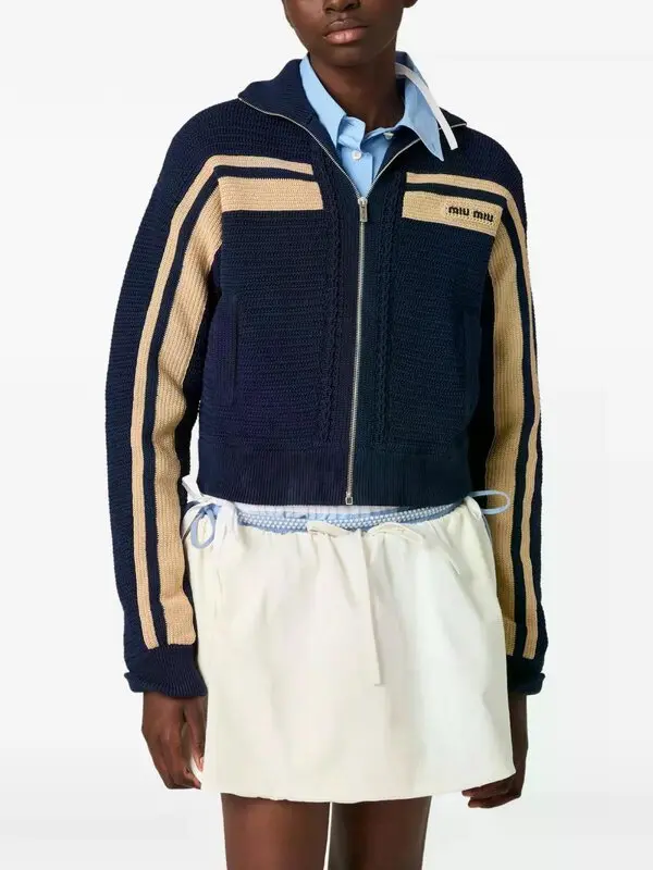 Miu Miu Cotton Crochet Cardigan