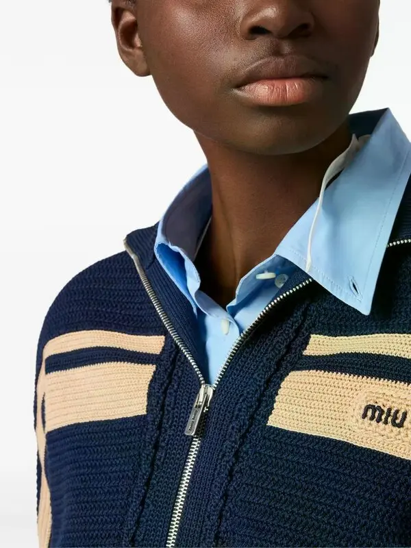 Miu Miu Cotton Crochet Cardigan