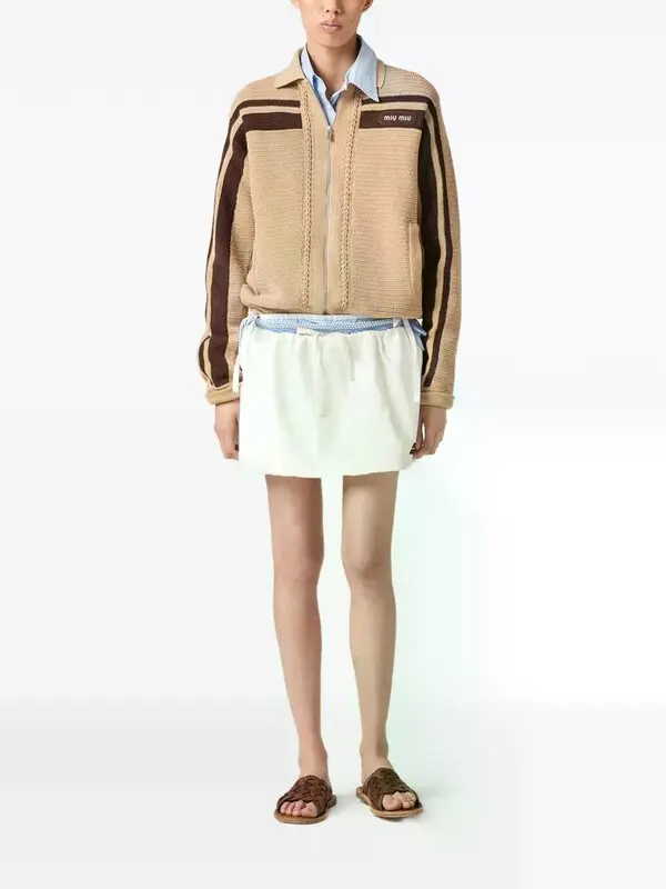 Miu Miu Cotton Crochet Cardigan