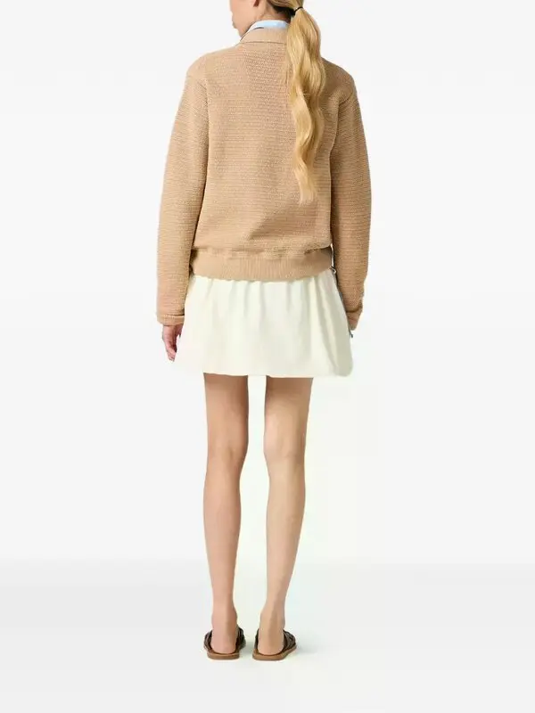 Miu Miu Cotton Crochet Cardigan