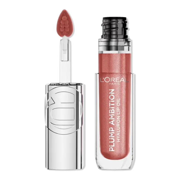 L'OREAL Plump Ambition Hyaluron Lip Oil Shimmer - Rose Lights
