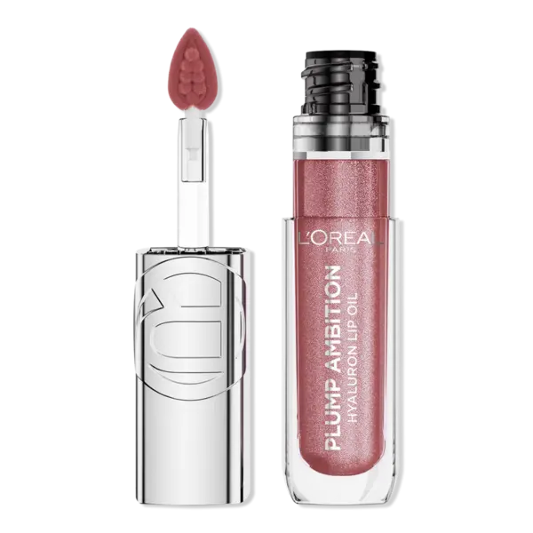 L'OREAL Plump Ambition Hyaluron Lip Oil Shimmer - Rosewood Lights