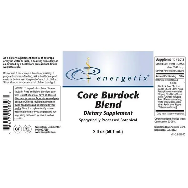 ENERGETIX Core Burdock Blend 59.1 Milliliters