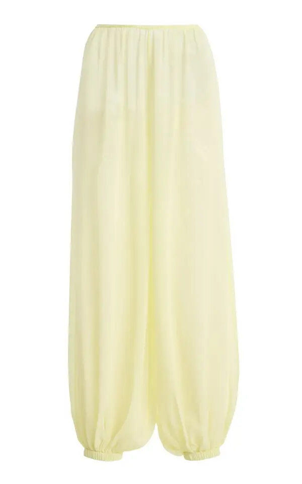 THE FRANKIE SHOP Mio Chiffon Balloon Pants - Yellow