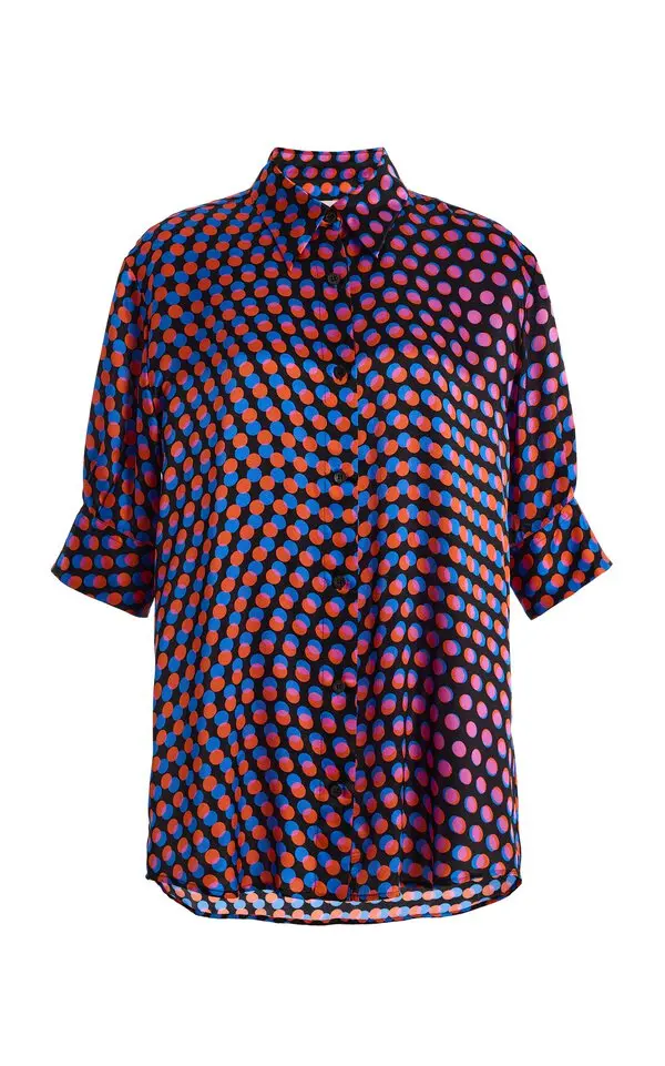 Dries Van Noten Polka Dot Silk Shirt - Multi