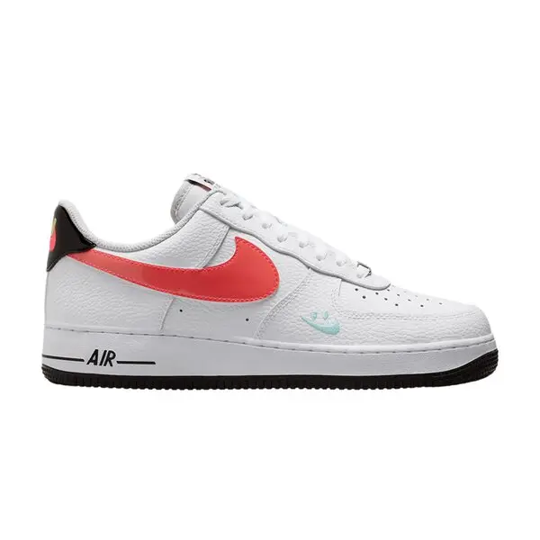 Nike Air Force 1 Low Patent Leather 'smiley Face - White