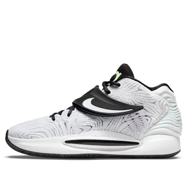 Nike Kd 14 Tb Mid Top Sneakers - White/black
