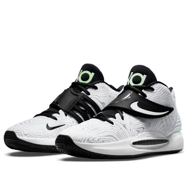 Nike Kd 14 Tb Mid Top Sneakers - White/black