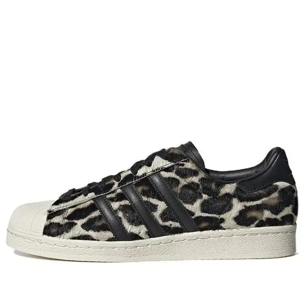 Adidas Superstar 82 Leopard Print Sneakers - Black