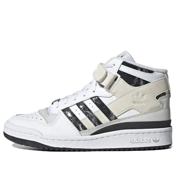 Adidas Forum Mid Sneakers - Cloud White/off White/core Black