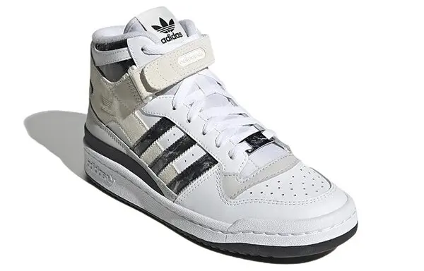 Adidas Forum Mid Sneakers - Cloud White/off White/core Black