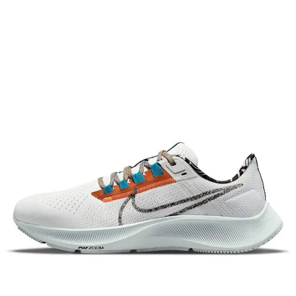Nike Zoom Pegasus 38 "made From Sport" Athletic Sneakers - White/black/brown