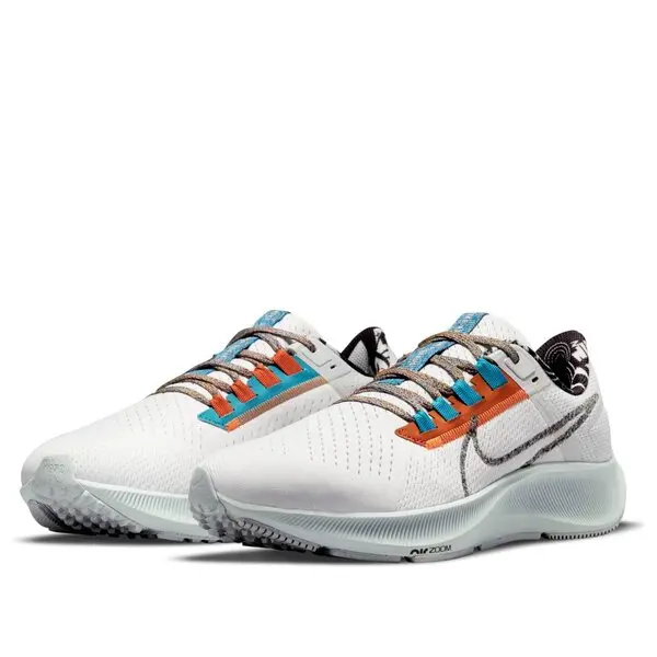 Nike Zoom Pegasus 38 "made From Sport" Athletic Sneakers - White/black/brown