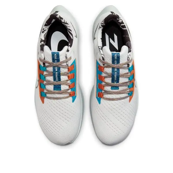 Nike Zoom Pegasus 38 "made From Sport" Athletic Sneakers - White/black/brown