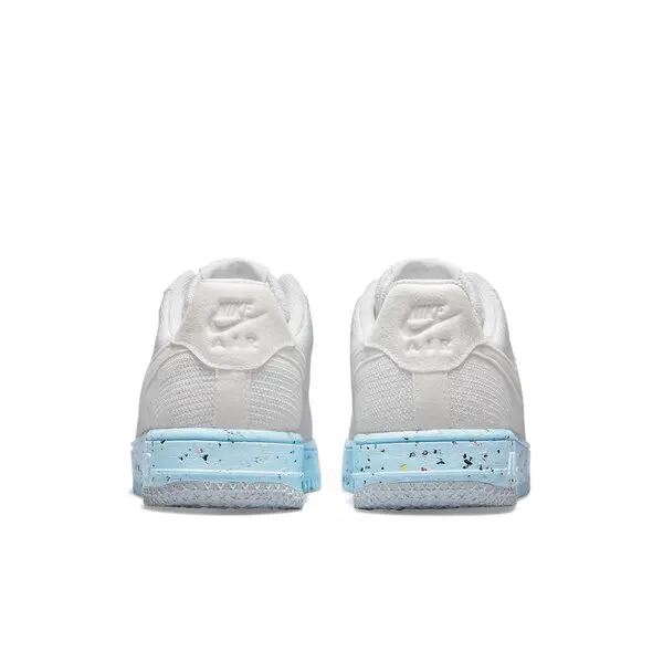 Nike Force 1 Crater Flyknit Sneakers - White/blue
