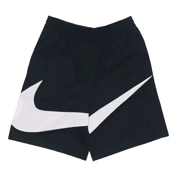 Nike Colorblock Large Logo Printing Casual Shorts Black - Multi-color