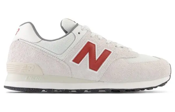 NEW BALANCE 574 Sneakers - White/red