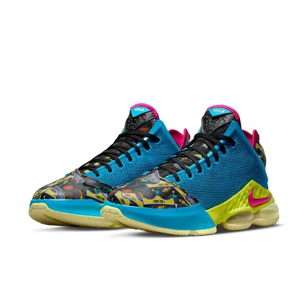 Nike Lebron 19 Low "lebronival" Sneakers - Blue/green