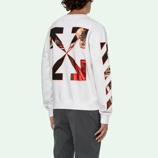 Off-White Graphic Print Crewneck Pullover