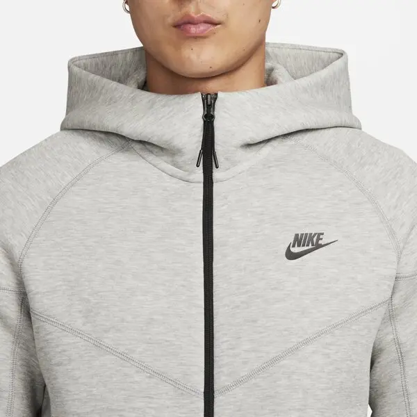 Nike Tech Fleece Zipper Hooded Jacket Asia Sizing - Grey