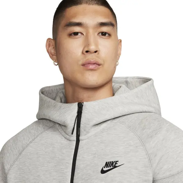 Nike Tech Fleece Zipper Hooded Jacket Asia Sizing - Grey