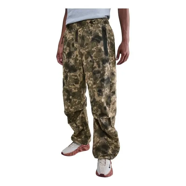 Nike Tech Dri-fit Loose-fit Trousers - Neutral Olive/black