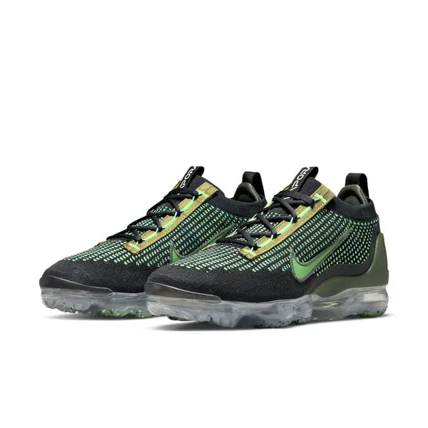 Nike Vapormax 2021 Flyknit Sneakers - Black/green