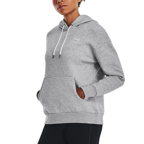 Under Armour Essential Fleece Hoodie - Grey/white