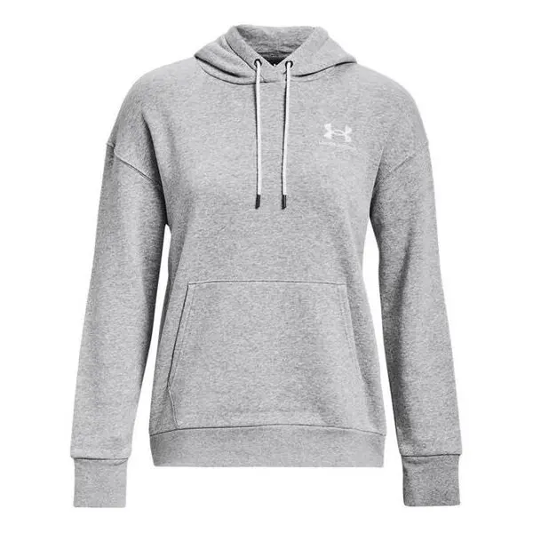 Under Armour Essential Fleece Hoodie - Grey/white