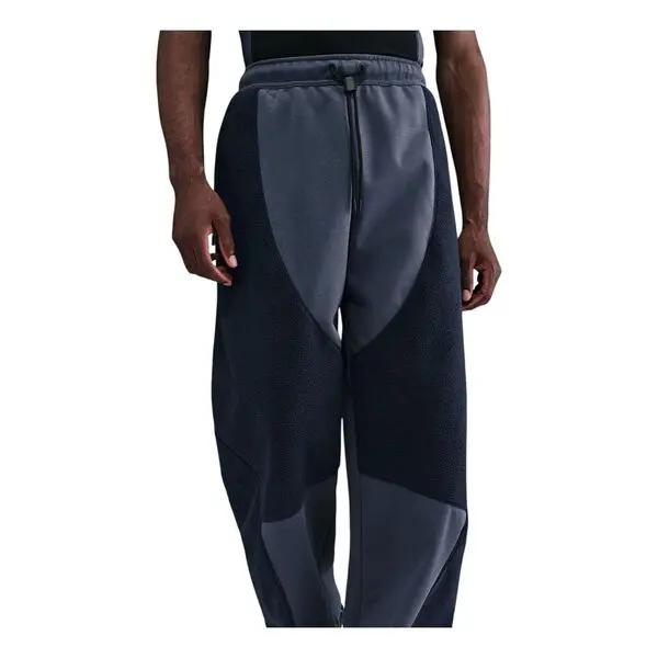 Nike Tech Boreas Knit Open-hem Trousers - Thunder Blue/obsidian/black