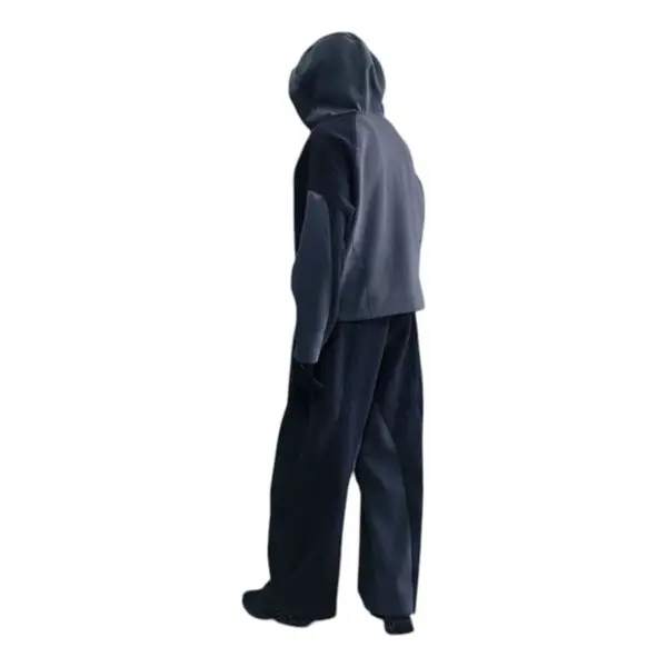 Nike Tech Boreas Knit Open-hem Trousers - Thunder Blue/obsidian/black