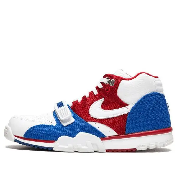Nike Trainer 1 Mid 'puerto Rico - White/red/royal Blue