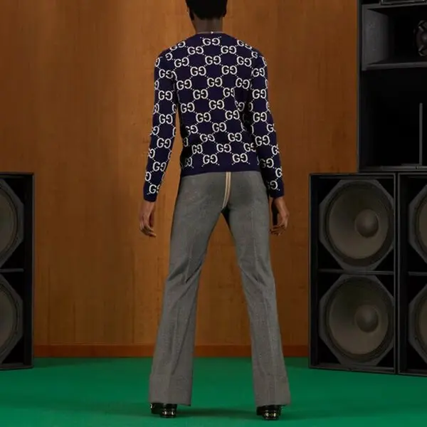 Gucci Gg Wool Jacquard Pullover
