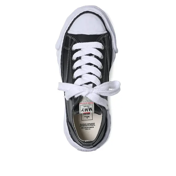 Mihara Yasuhiro Peterson23 Og Sole Leather Low Top Sneakers - Black