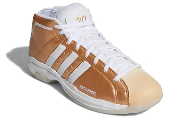 Adidas Pro Model 2g 'gold Medal' Sneakers - Gold/white/gray