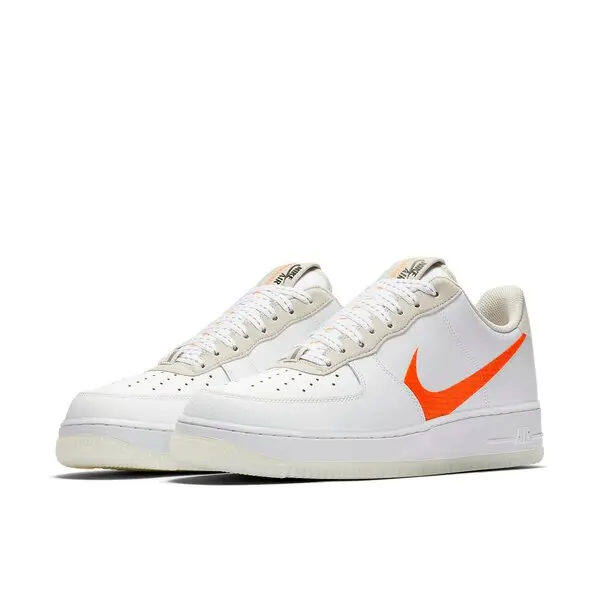 Nike Force 1 Low 'orange Swoosh - White/orange
